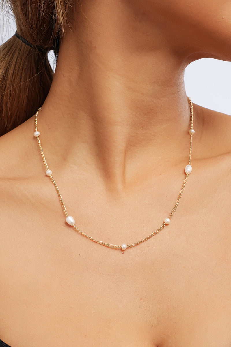 Fine Pearl Scatter Necklace – Artsory