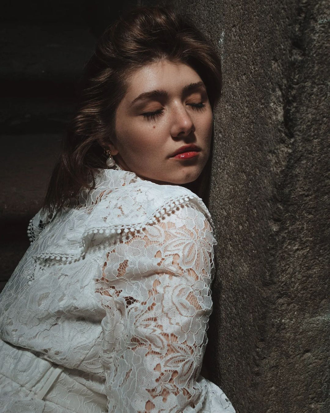 Floral 18K Gold Baroque Pearl Drop Earrings – Artsory